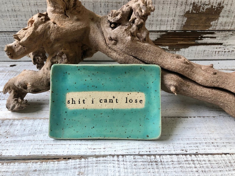 Made to order-shit I can't lose Ceramic dish funny | Etsy