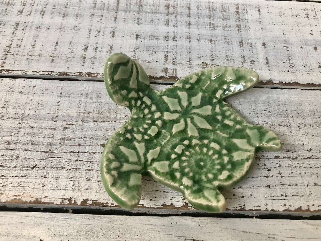 Made to Order Ceramic Sea Turtle- Coffee Spoon Rest- Tea Bag Rest ...