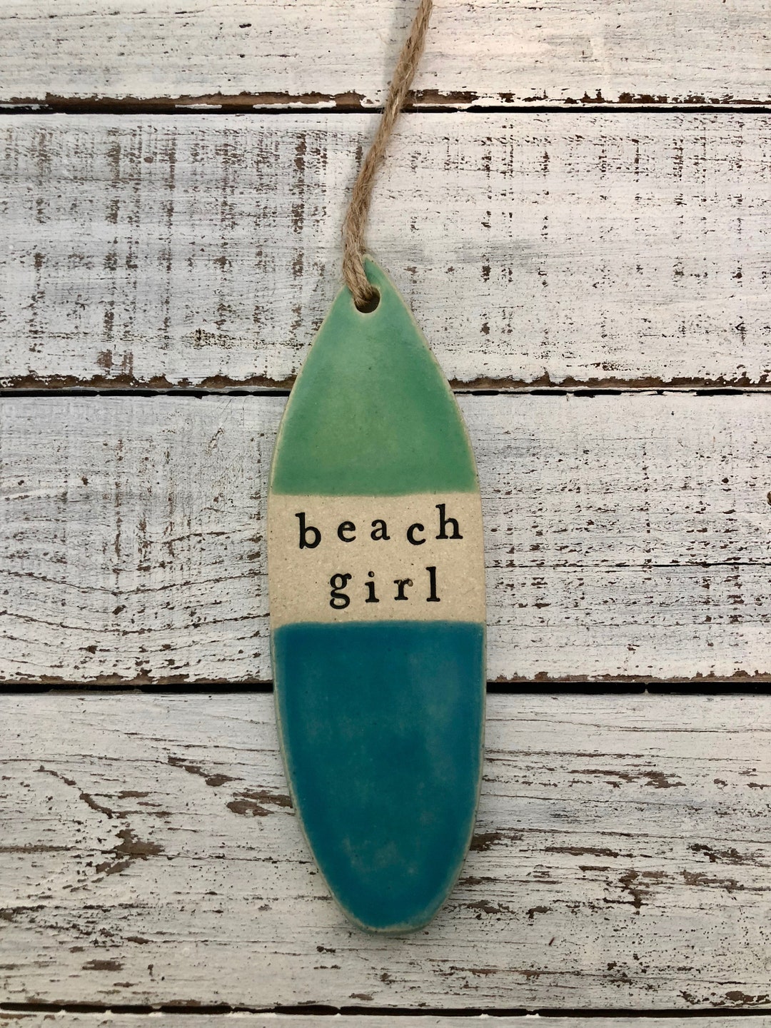 Ceramic Surfboard - Ornament - Wall Hanging- Holiday- Christmas Tree ...