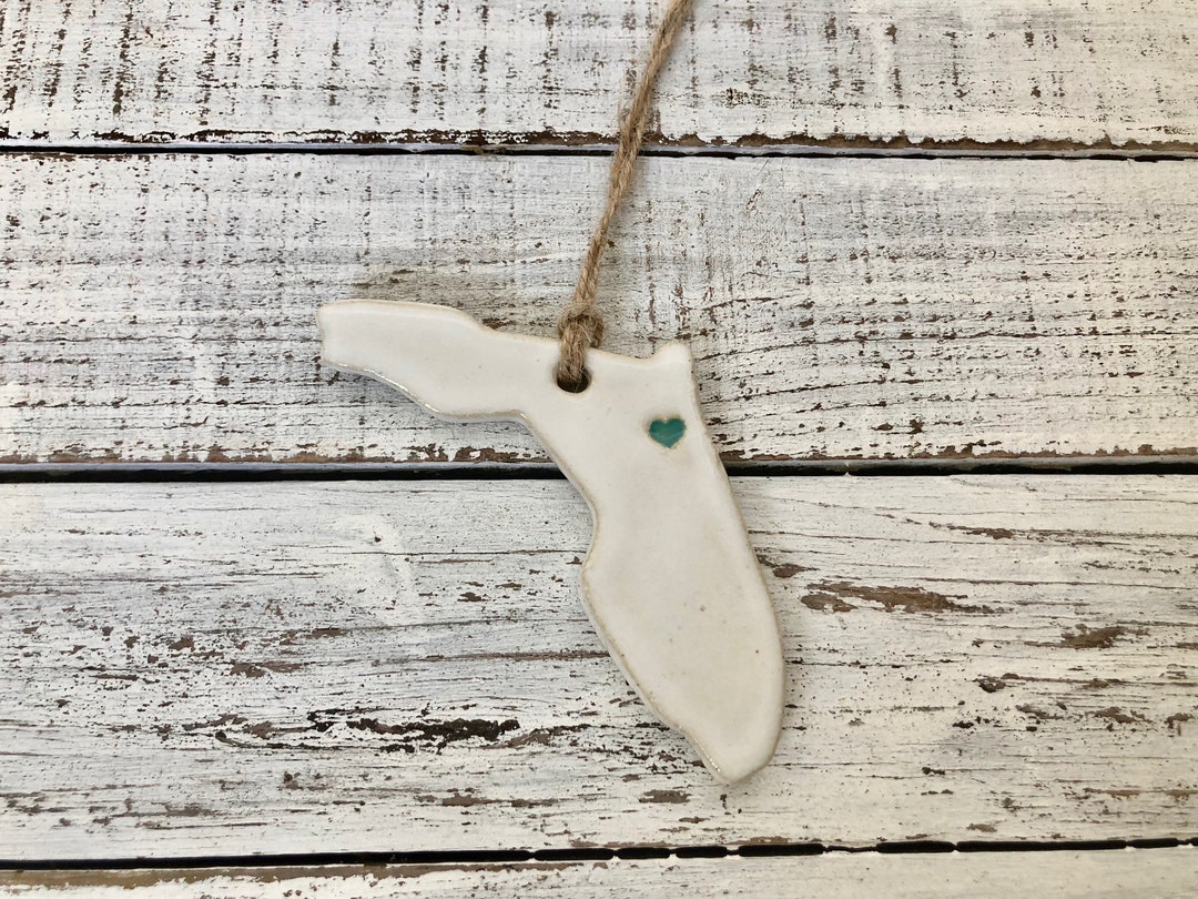 Made to Order- Ceramic Florida Ornament -wall Hanging- Holiday ...