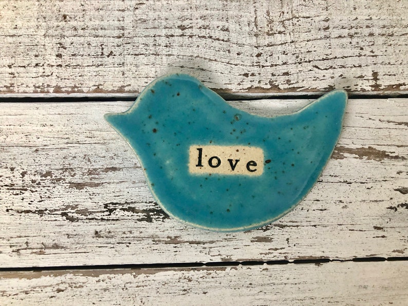 Stamped Ceramic Bird Coffee Spoon Rest Tea Bag Rest - Etsy