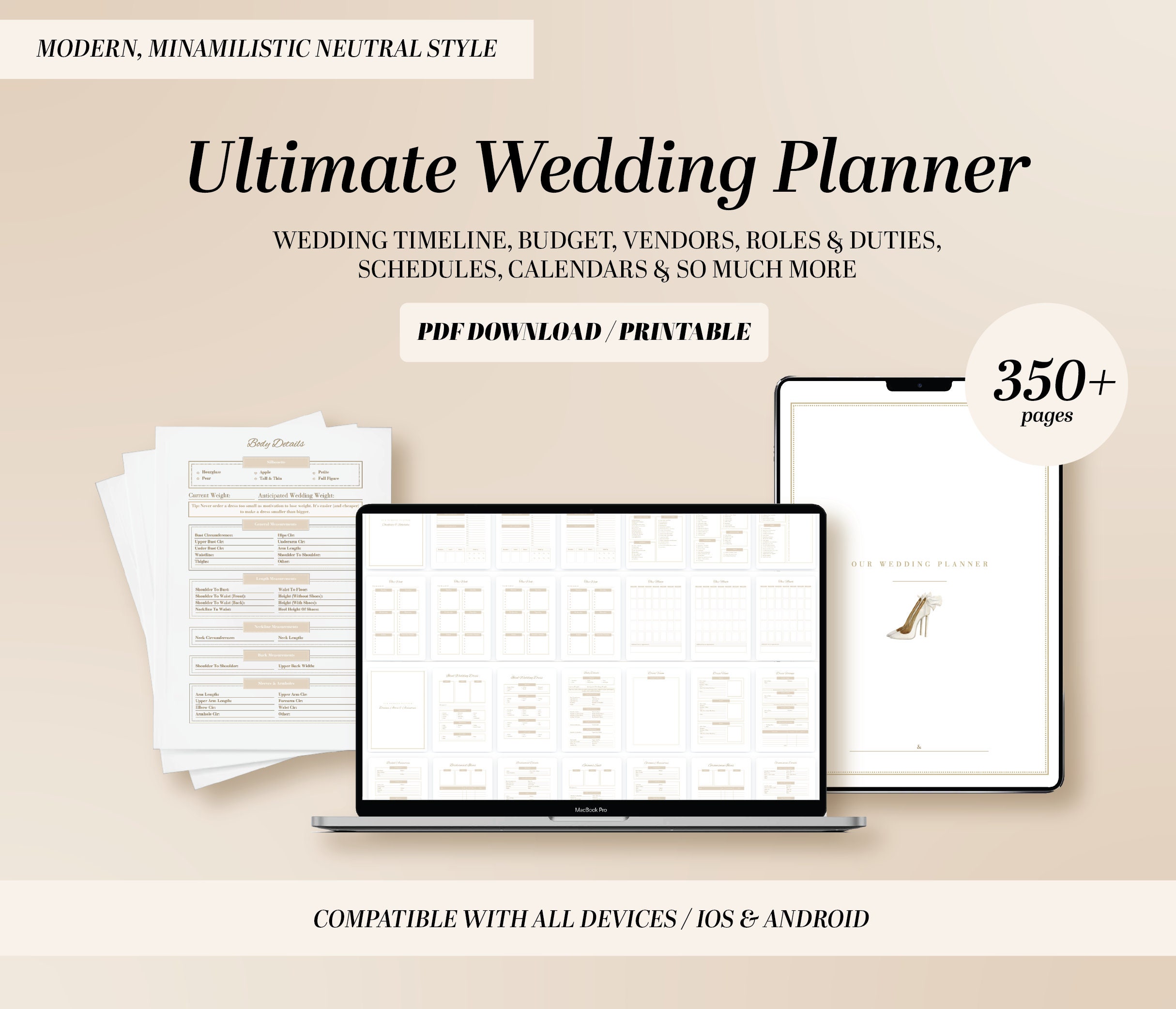 The Ultimate Printable Wedding Planner Template: Printable Wedding ...