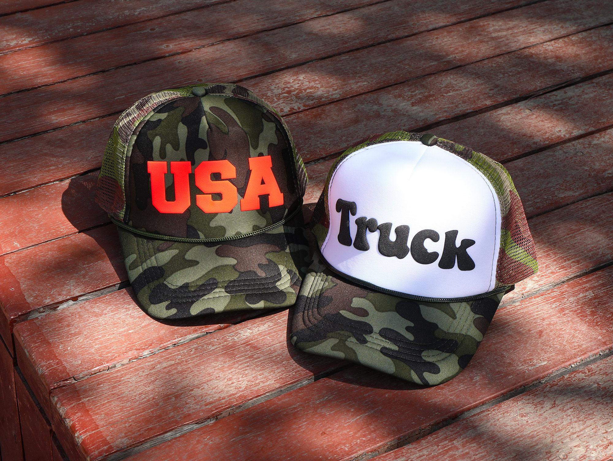 Custom 3D PUFF Print Trucker Hat, Personalized Foam Hat, Unisex Mesh ...