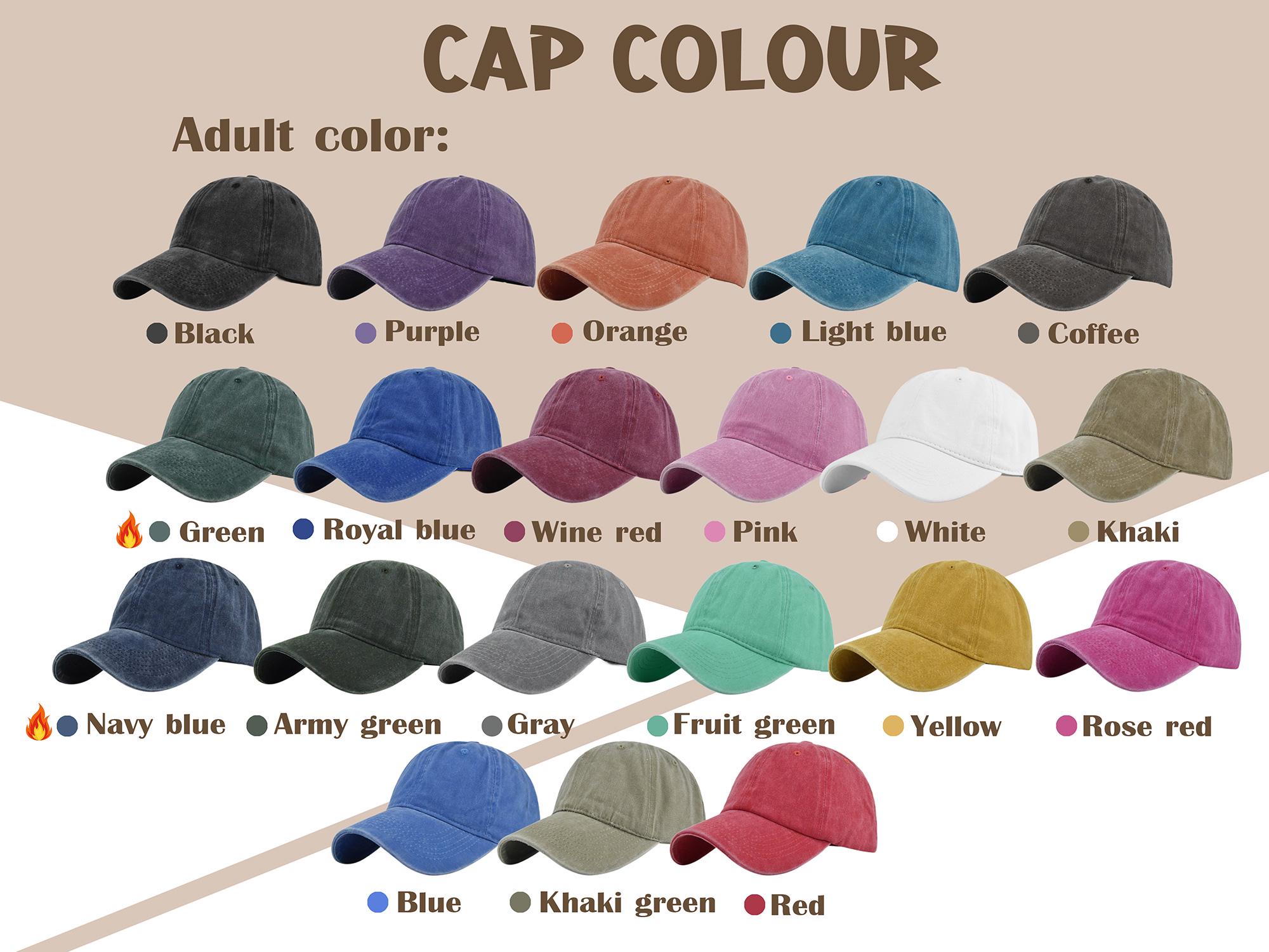 Personalized Text Hat, Custom Logo Embroidered Hat, Retro Baseball Hat ...