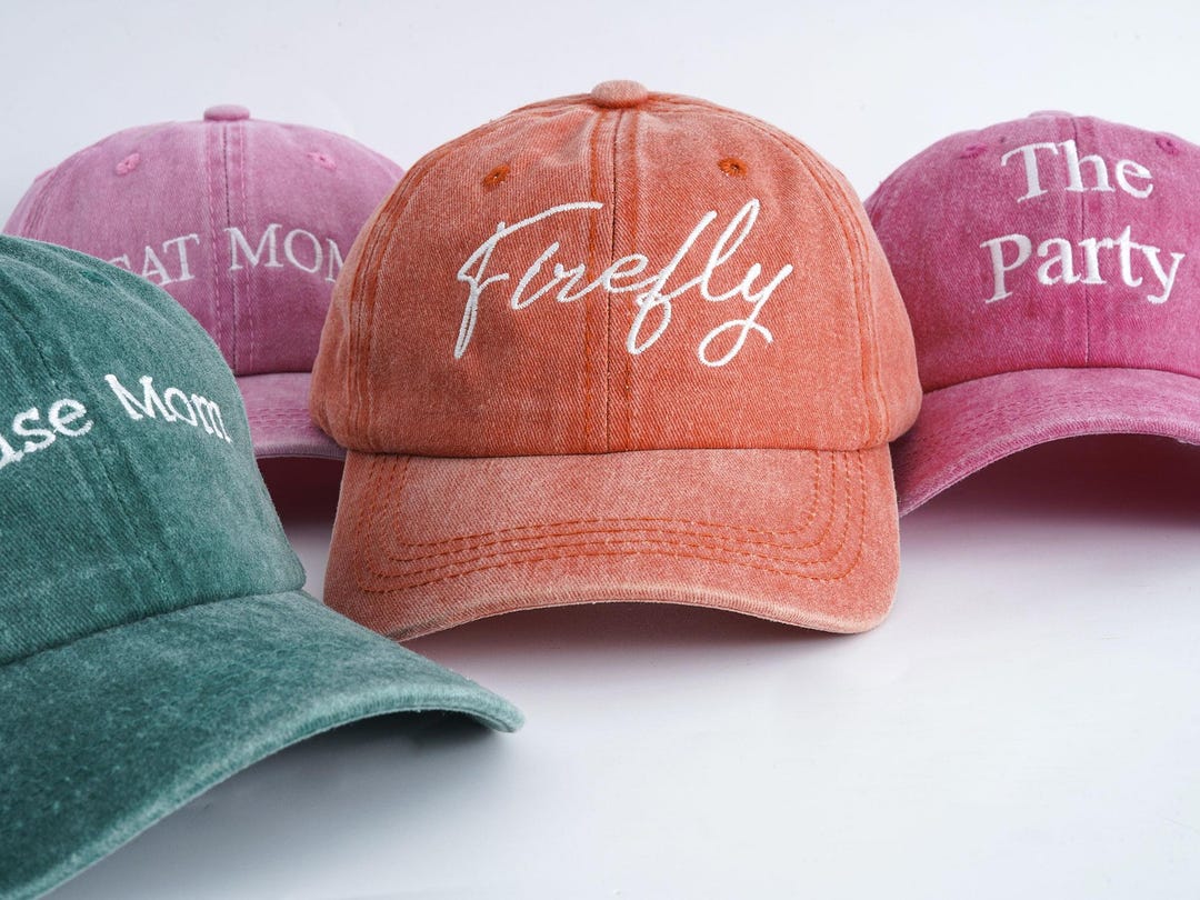 Custom Text Embroidered Hat, Personalized LOGO Hat, Retro Baseball Hat ...