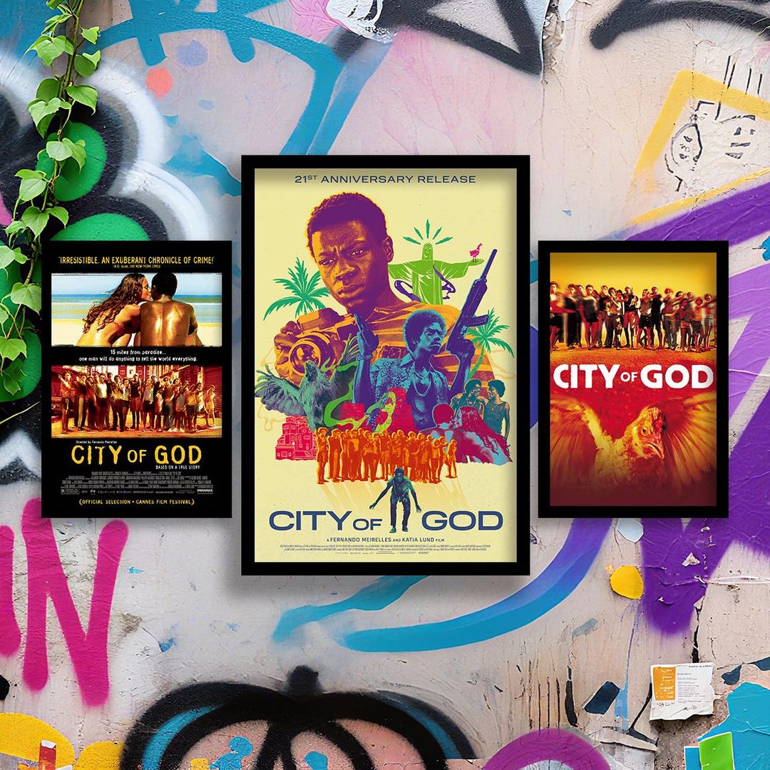 City of God Movie Poster, Wall Art, Classic Movie Posters, Film Fan ...