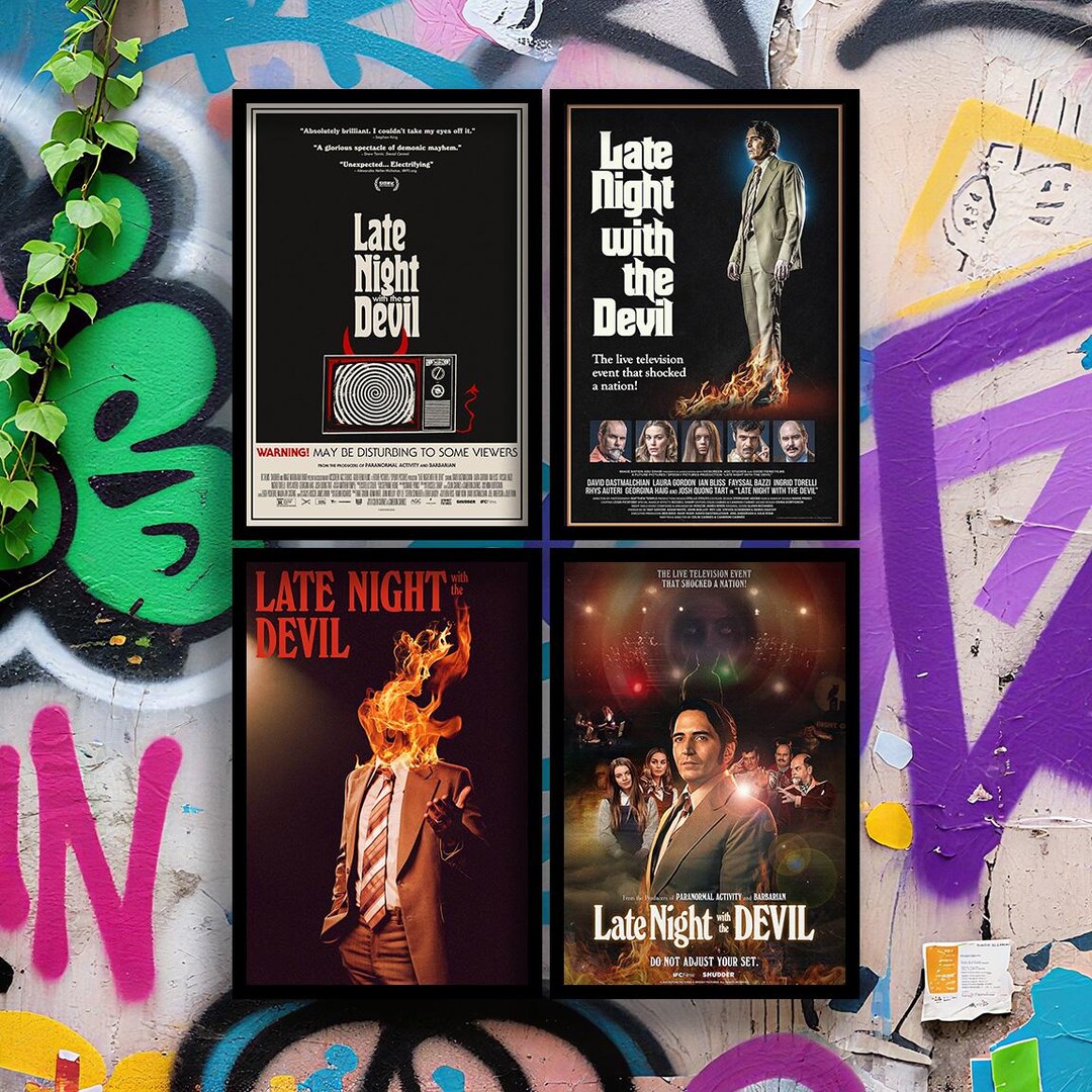 Late Night With the Devil Movie Poster, Wall Art, Classic Movie Posters ...