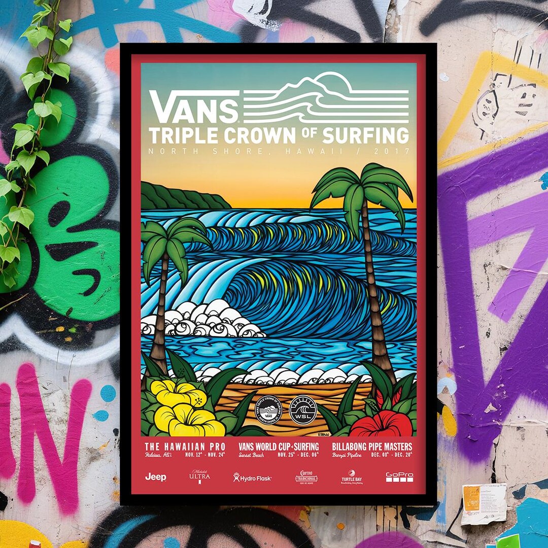 Vans Triple Crown of Surfing Movie Poster, Wall Art, Classic Movie ...