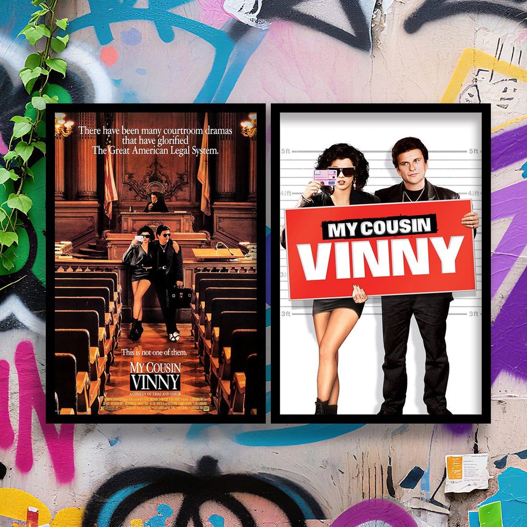My Cousin Vinny Movie Poster, Wall Art, Classic Movie Posters, Vintage ...