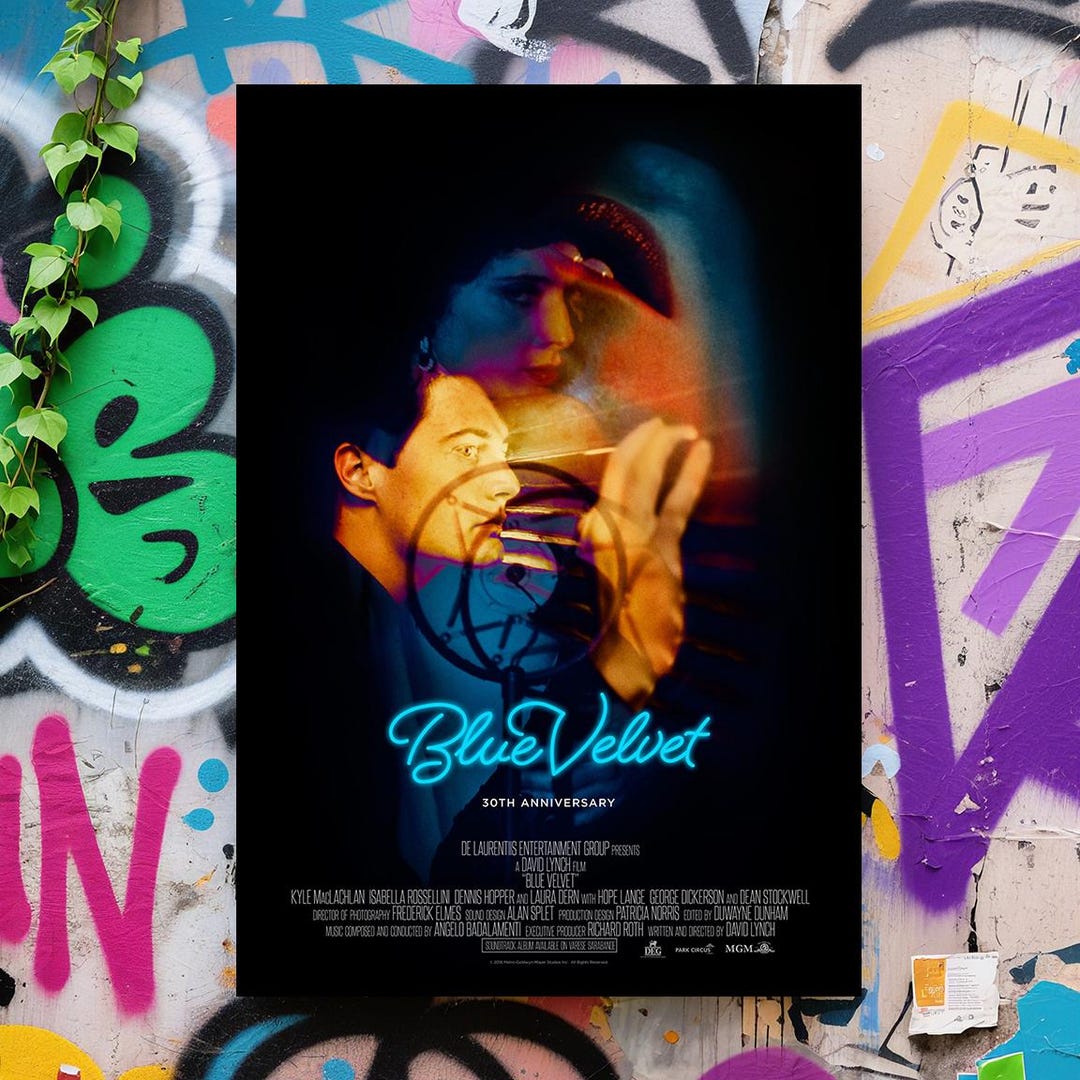 Movie Blue Velvet Poster, Wall Art, Classic Movie Posters, Film Fan ...