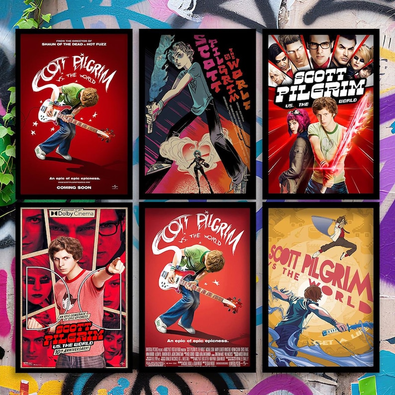 Scott Pilgrim Vs. the World Poster, Wall Art, Classic Movie Posters ...