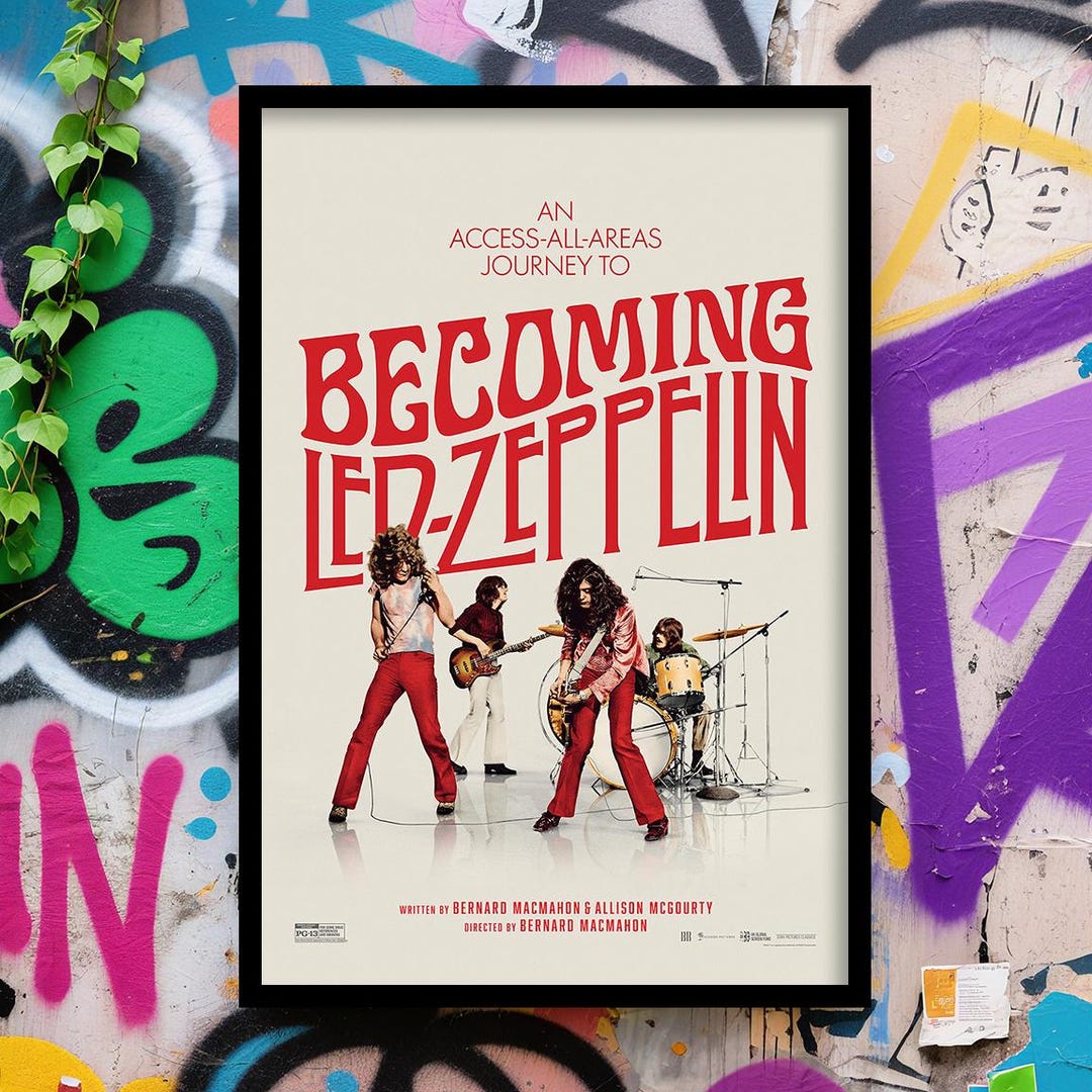 2025 Becoming Led Zeppelin Movie Poster, Wall Art, Classic Movie ...