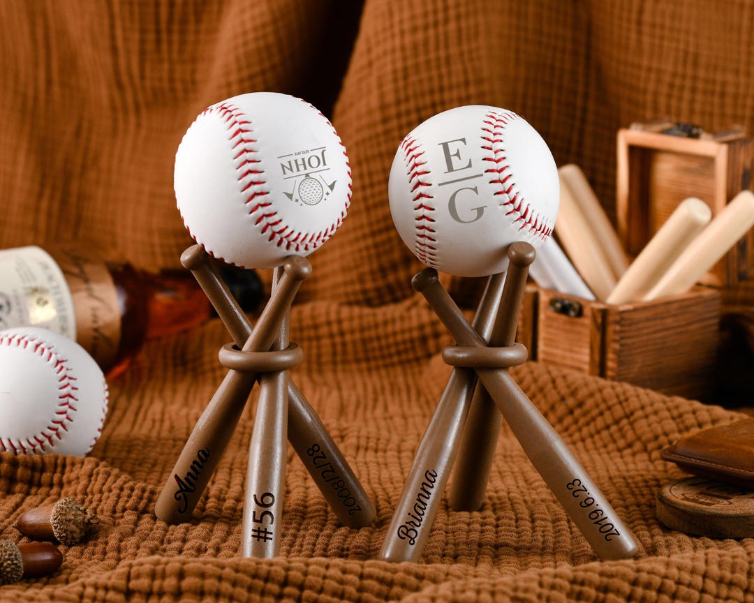 Personalized Baseball Stand, Custom Engraved Baseball Display Stand ...