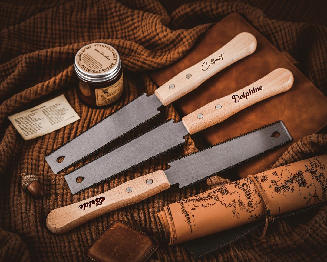Custom Double Edged Woodworking Pull Saw With Personalized Engraving ...