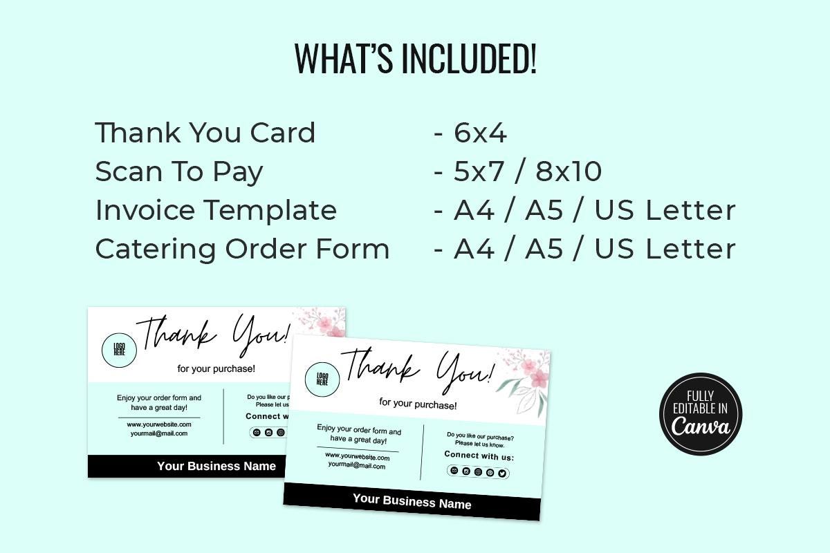 Catering Order Form, Editable Canva Templates, Catering Order Sheet ...