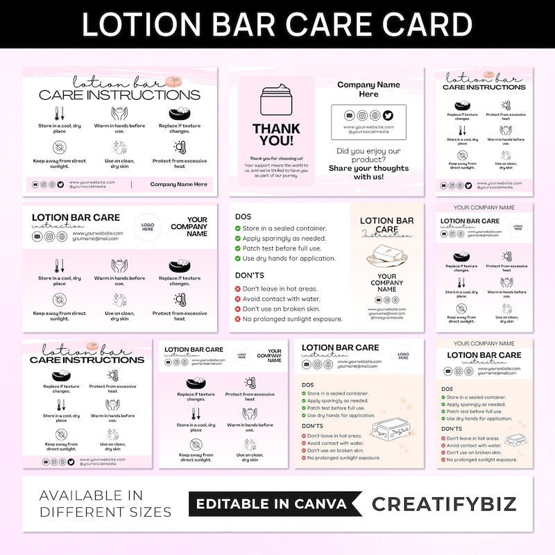 Lotion Labels - Etsy