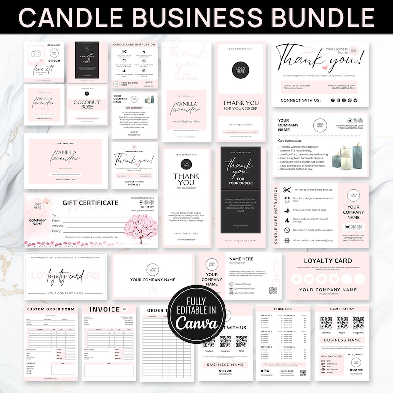 Candle Business Bundle - Etsy