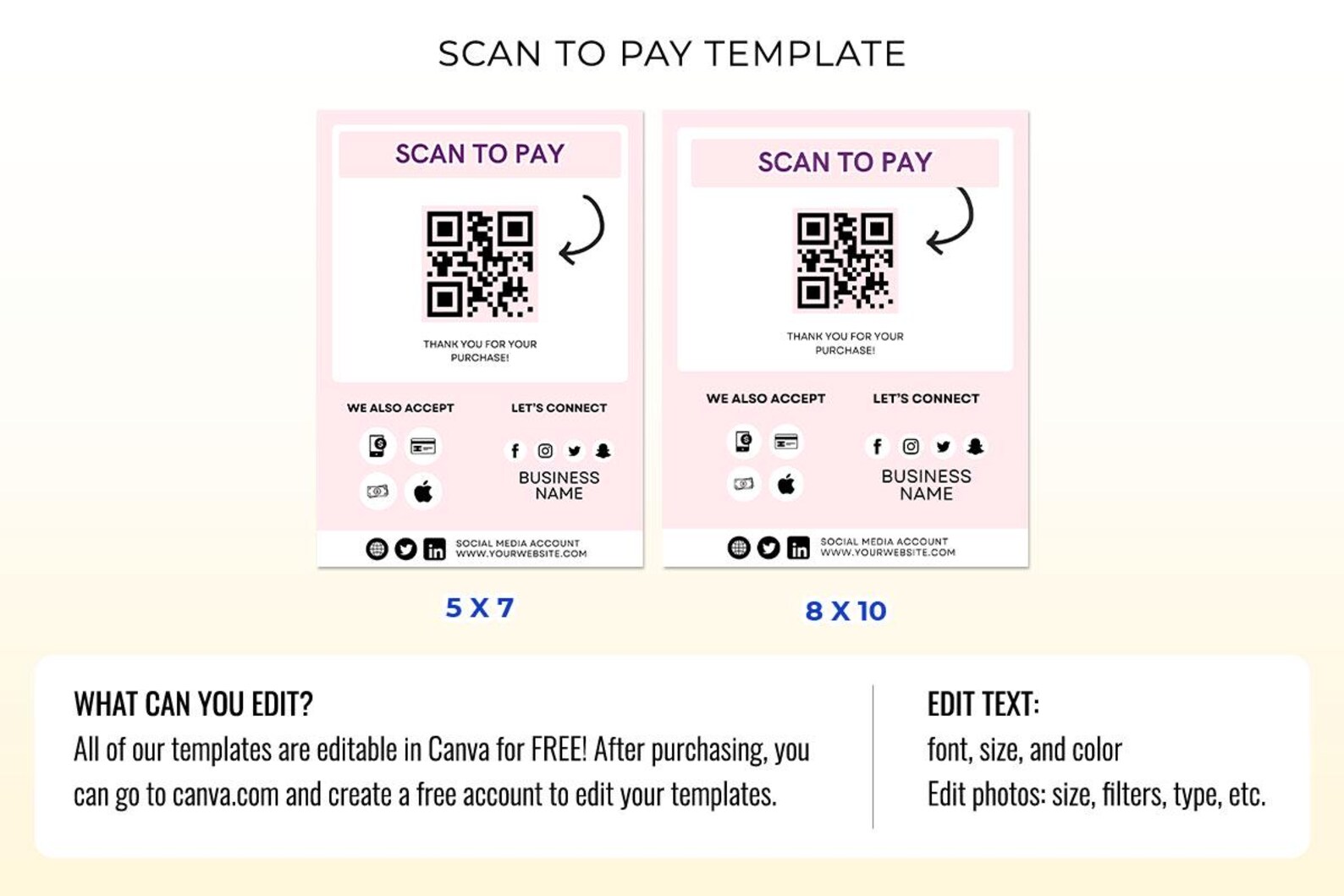 Order Form Bundle, Canva Editable, Sales Recording, Small Businesses ...