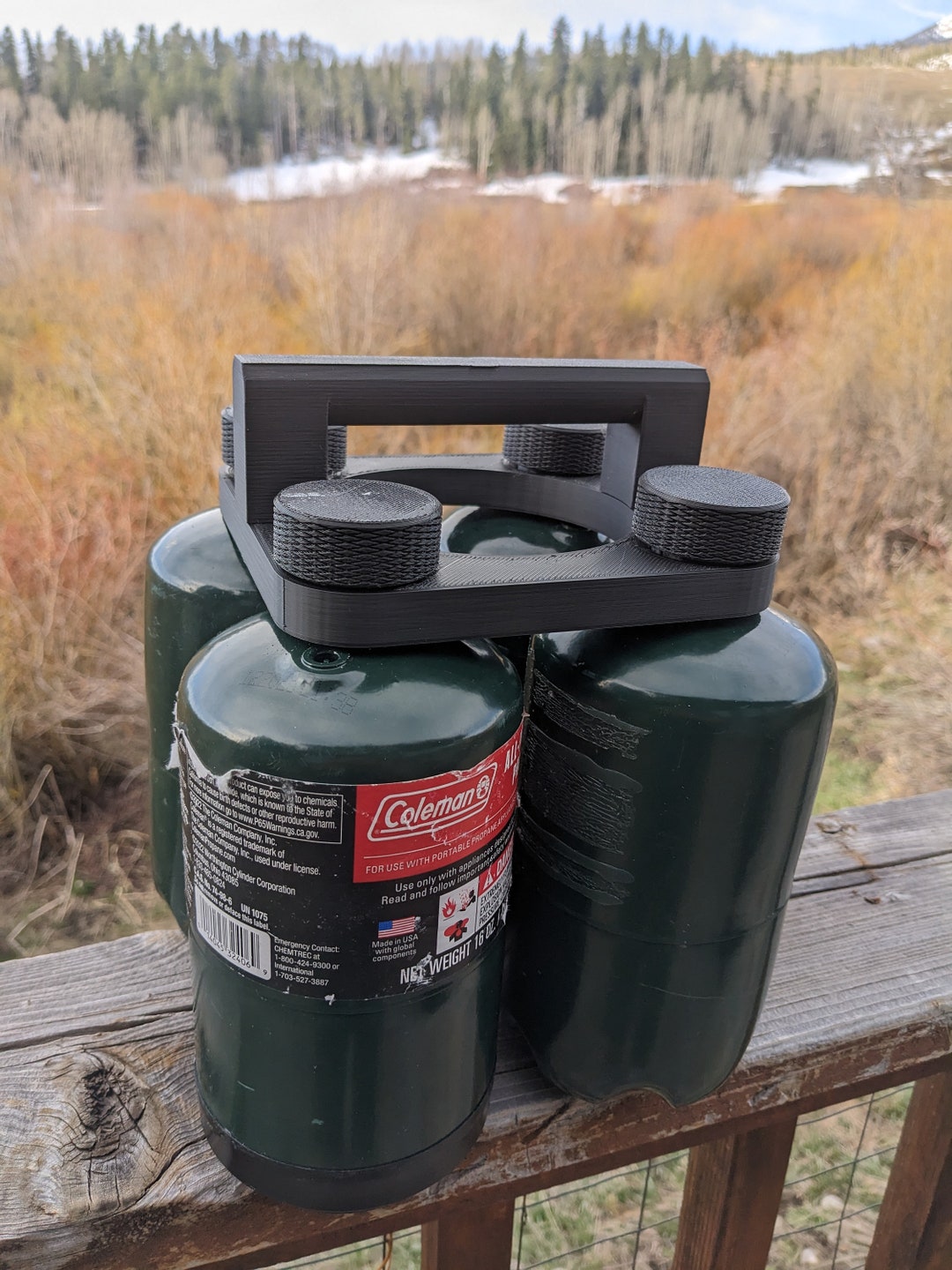 1 Lb Propane Bottle 4 Pack Carrier/tote/caps Camping, Heating, Grilling Propane Not Included - Etsy