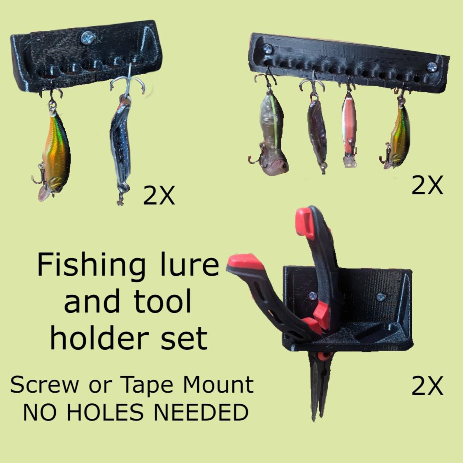 Fishing Tool and Lure Holder -boat & Kayak Organizer for Tournament ...
