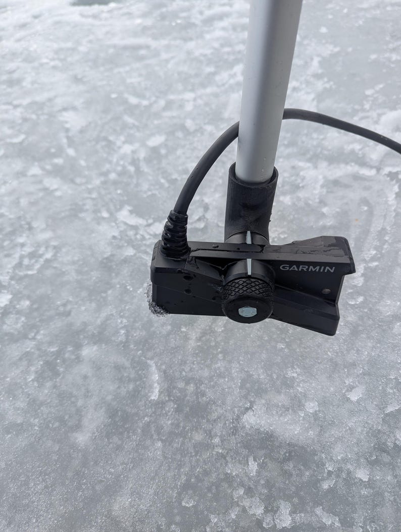 Pole Included!!! Ice Fishing Transducer Pole Garmin Livescope, Megalive ...