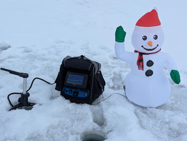 Pole Included!!! Ice Fishing Transducer Pole Garmin Livescope, Megalive ...