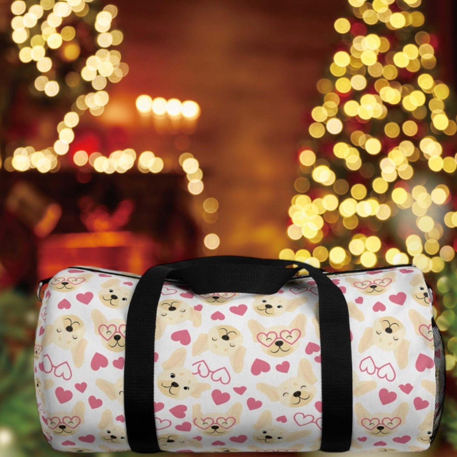 Frenchie Duffle Bag, French Bulldog Overnight Bag, Dog Lovers Gift ...