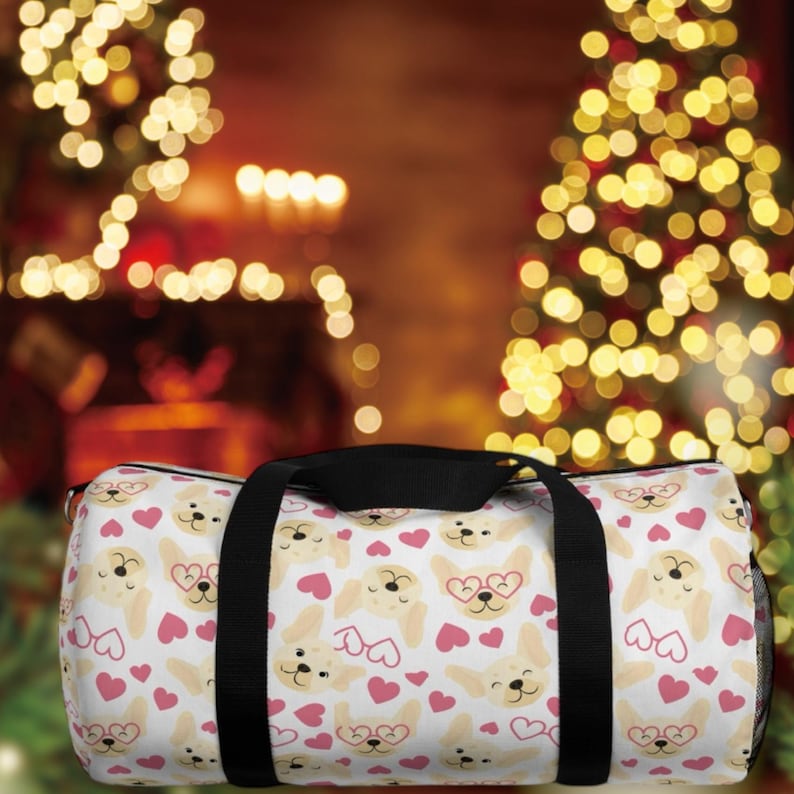 Frenchie Duffle Bag, French Bulldog Overnight Bag, Dog Lovers Gift ...