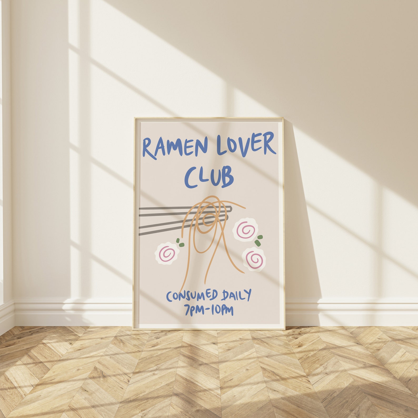 Ramen Lover Club Print – Hand-drawn Asian Food Illustration - Etsy
