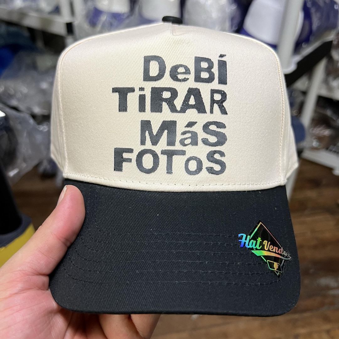 Bad Bunny Debi Tirar Mas Fotos Hat, Black Puerto Rico Baseball Hat - Etsy