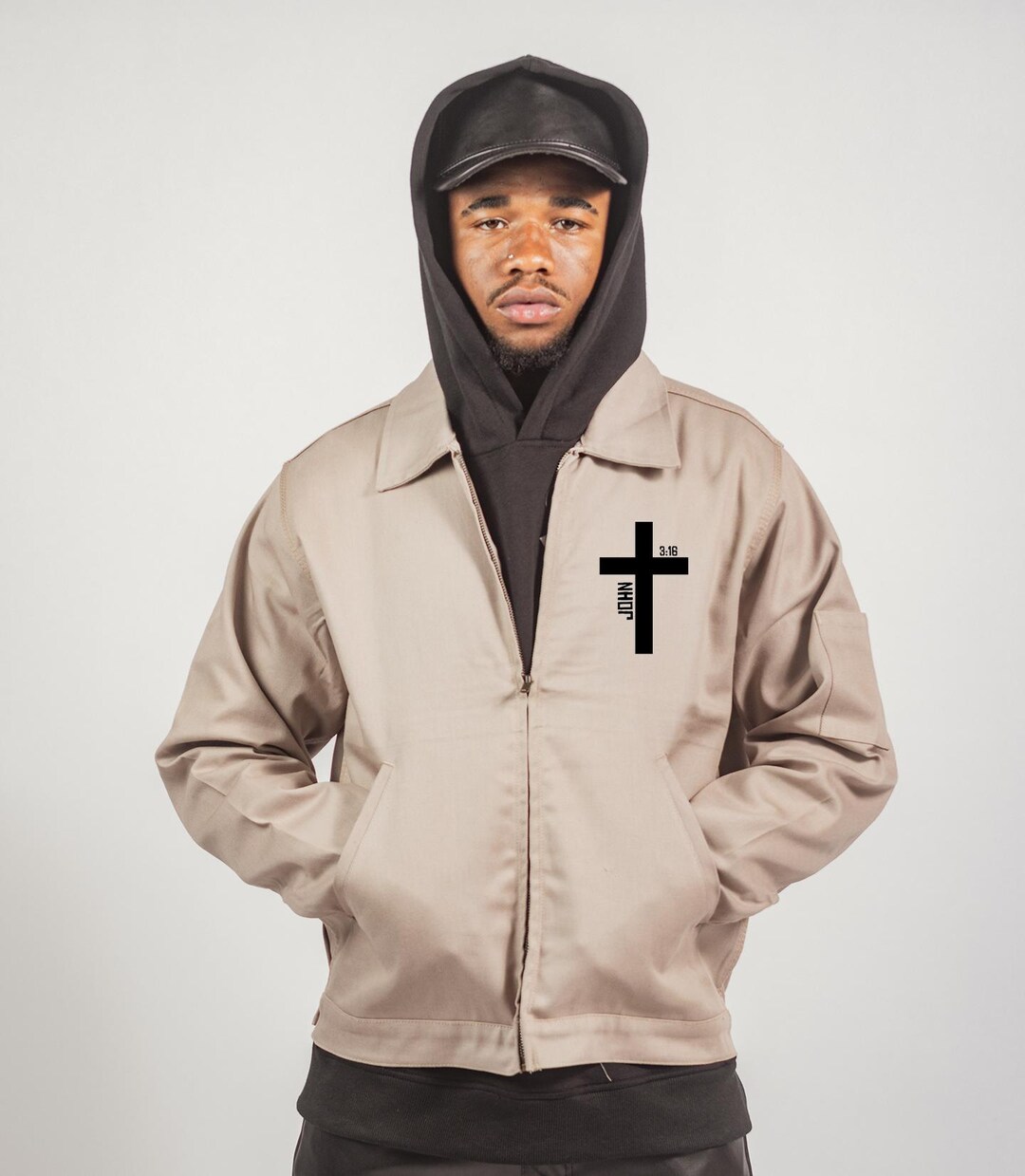 Christian Jacket Bible Verse, Cross Hoodie, Trendy Church Jacket,john 3 ...