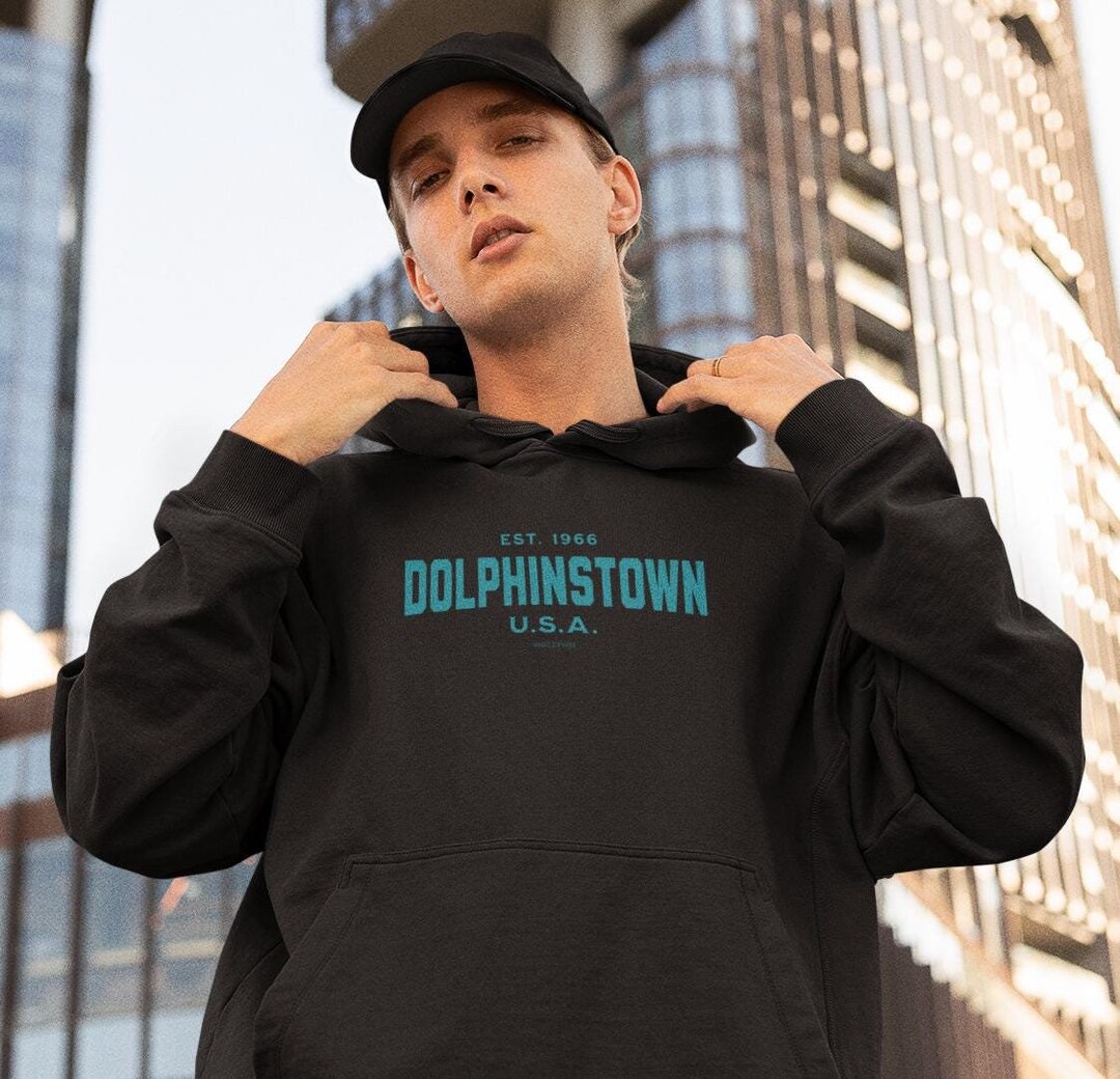 Dolphinstown USA Hoodie: Miami Football Fan Sweatshirt - Etsy