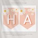 Daisy Theme First Birthday Banner Garland Party Decor Print at Home ...