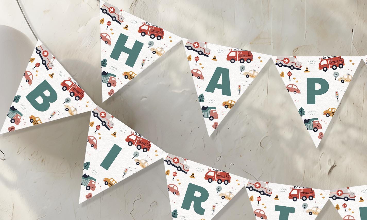 Transportation Theme Party Deco Bundle, Editable Transport Invitation ...