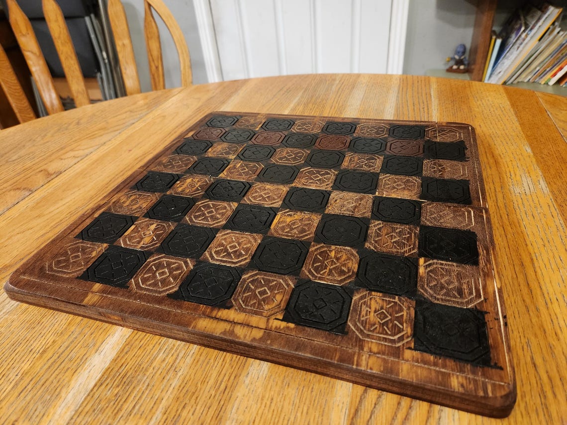 Minimalist Unique Chess Set With Chess Board Chess Pieces Chess Gift ...