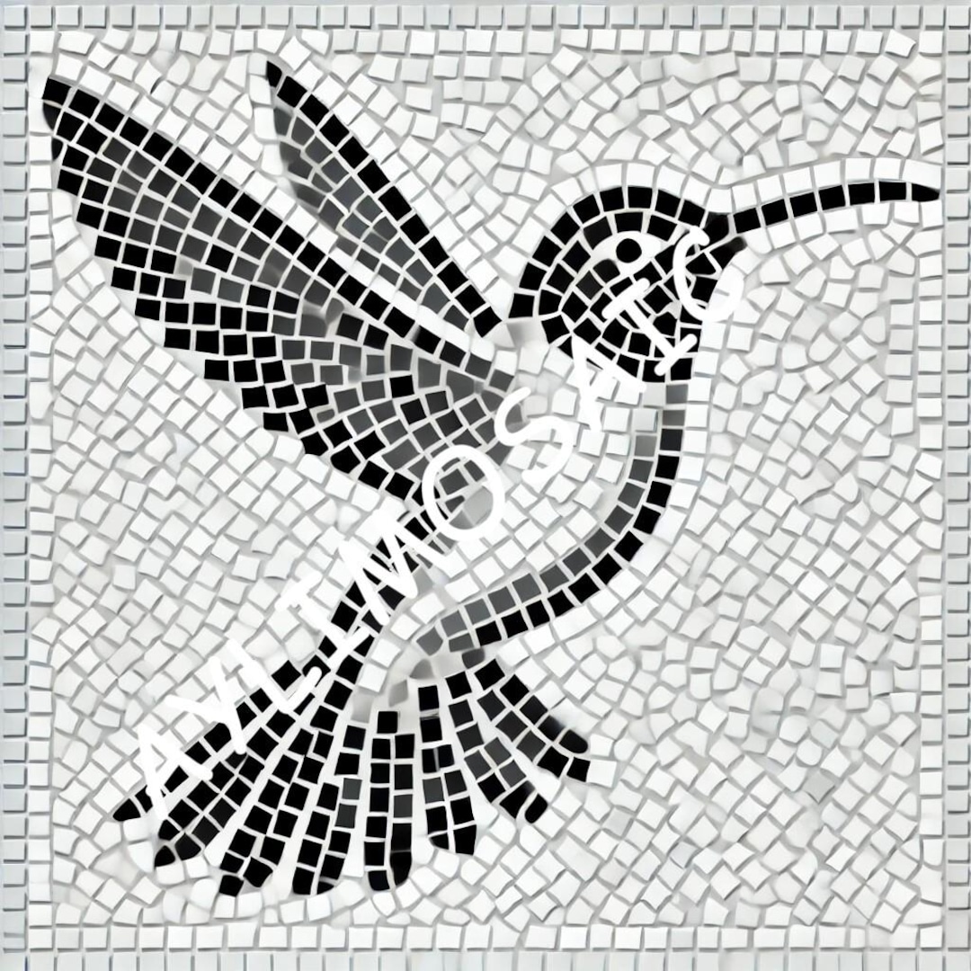 Pack of 5 Designs - Hummingbird Mosaic Patterns | Printable Designs ...