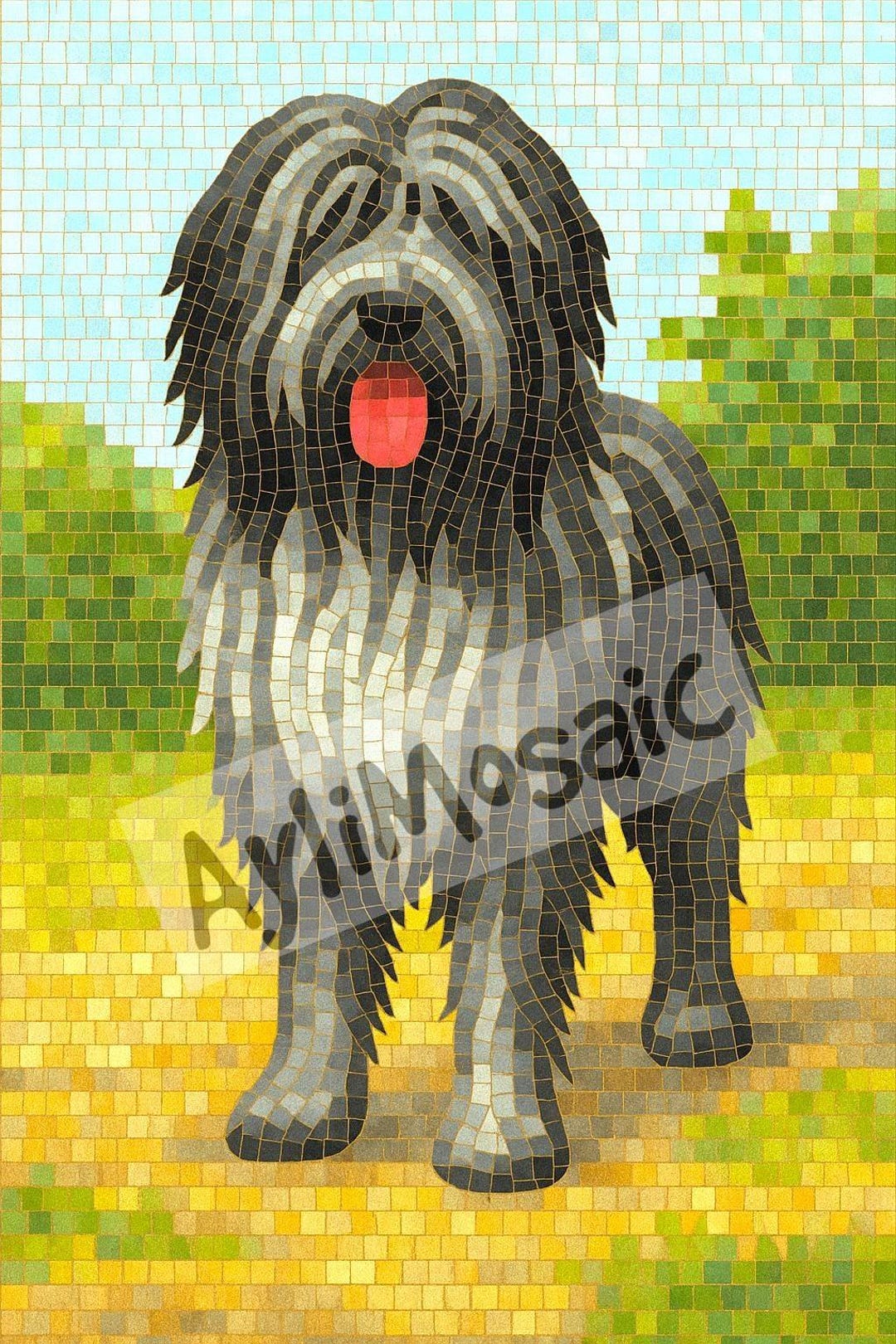 Pack of 18 Templates - Mosaic Dog Patterns | Printable Templates | PDF ...
