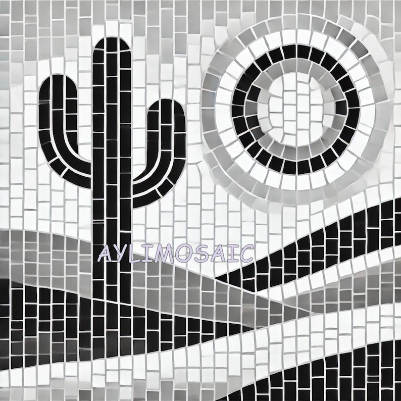 Pack of 24 Models - Cactus Mosaic Patterns | Printable Templates | PDF ...