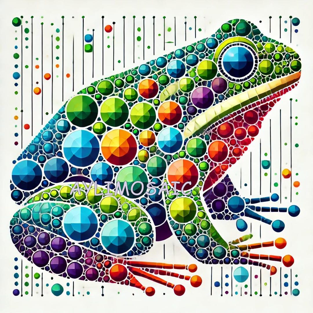 Template - Frog Mosaic Pattern | Printable Template | PDF Tracing ...