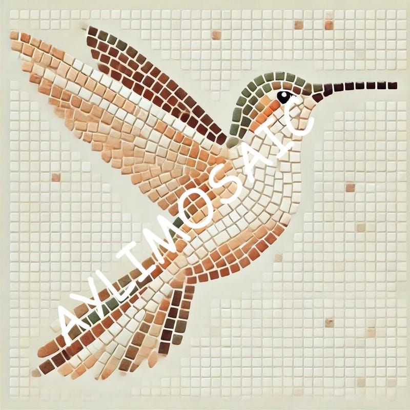 Mosaic Bird - Etsy
