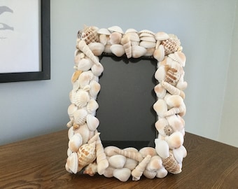 Handmade Seashell Picture Frame Shell Frame Beach Decor - Etsy