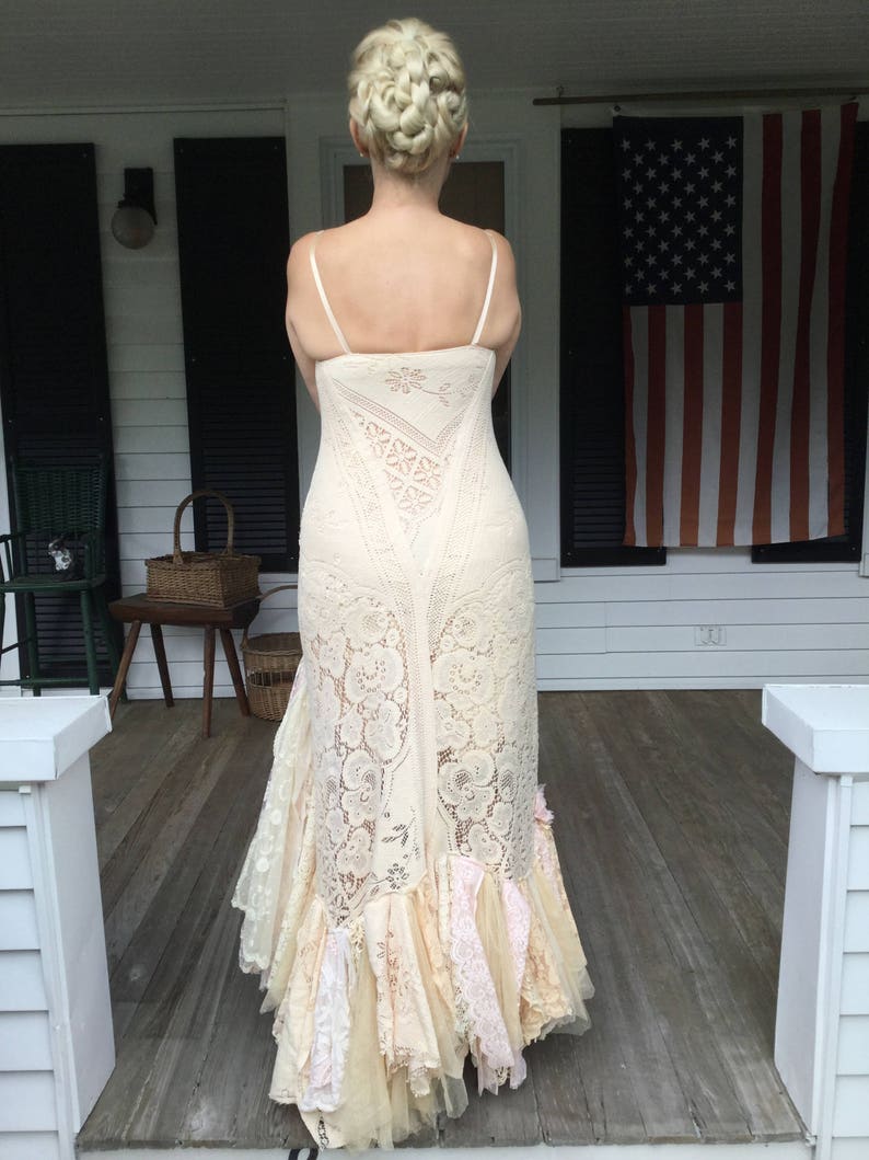 Glam Vintage Lace Wedding Dress by Arlette Michelle - Etsy