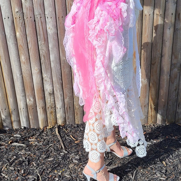 Lace Bustle Skirt - Etsy