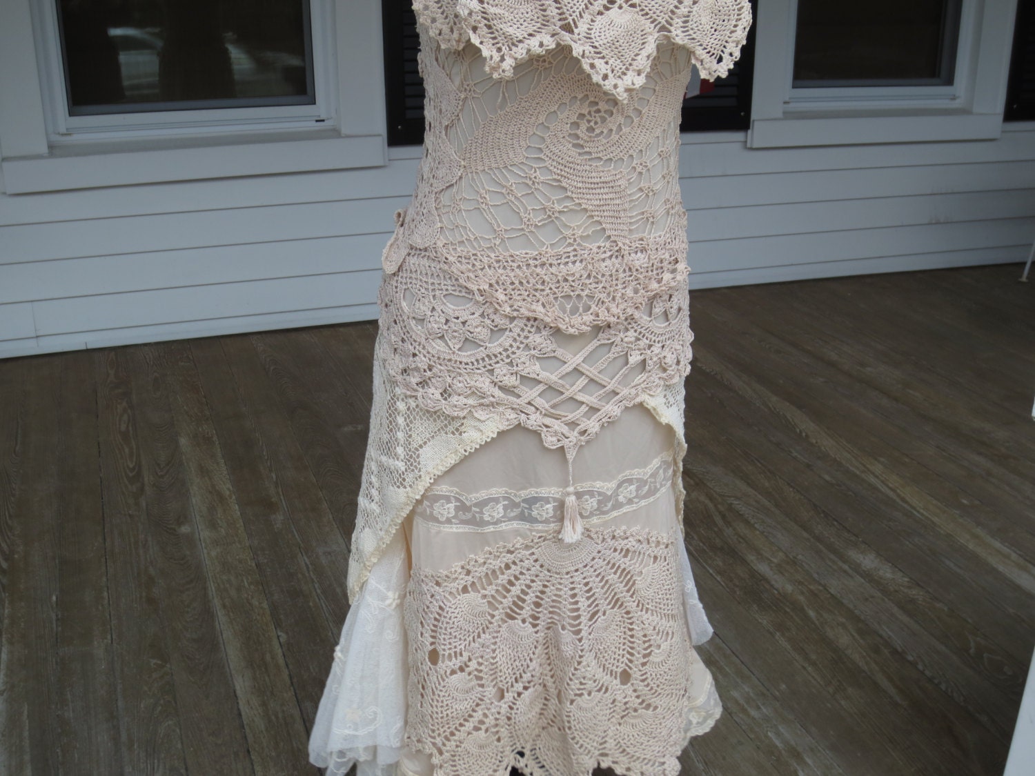 Art Deco Lace Wedding Dress Made in the USA by Arlettemichelle - Etsy