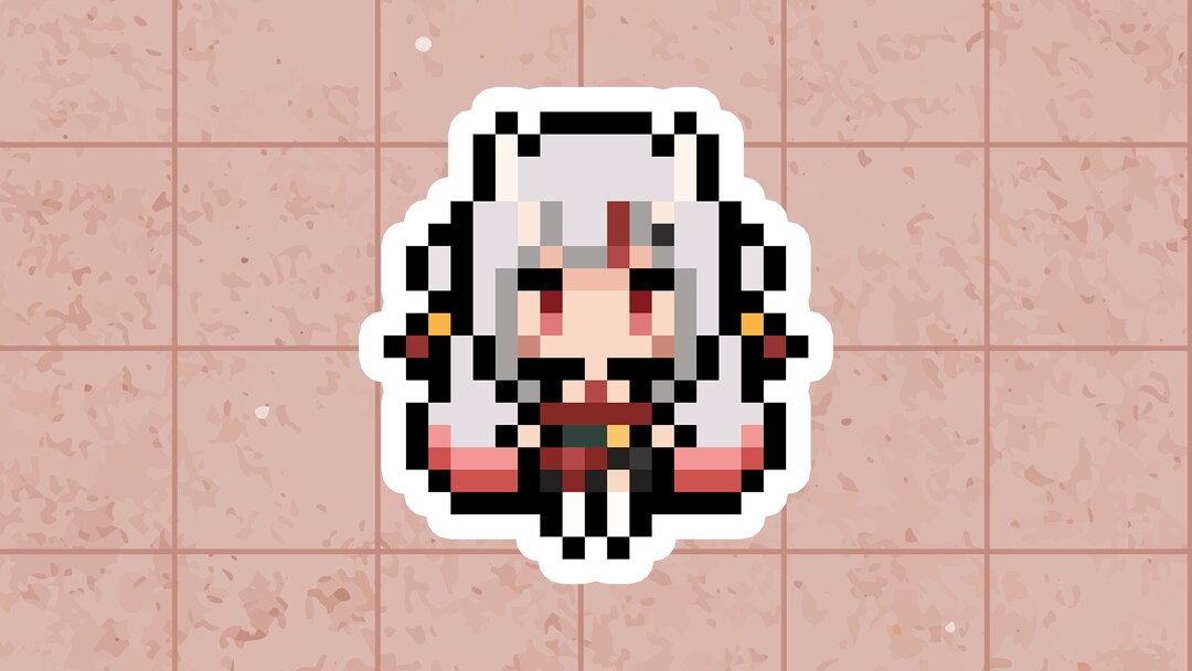 Hololive Ayame Pixel Vinyl Sticker - Etsy