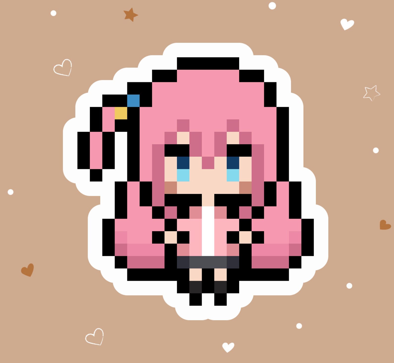 Bocchi the Rock | Vinyl Sticker | Anime Stickers | Kawaii Decal | Cute ...