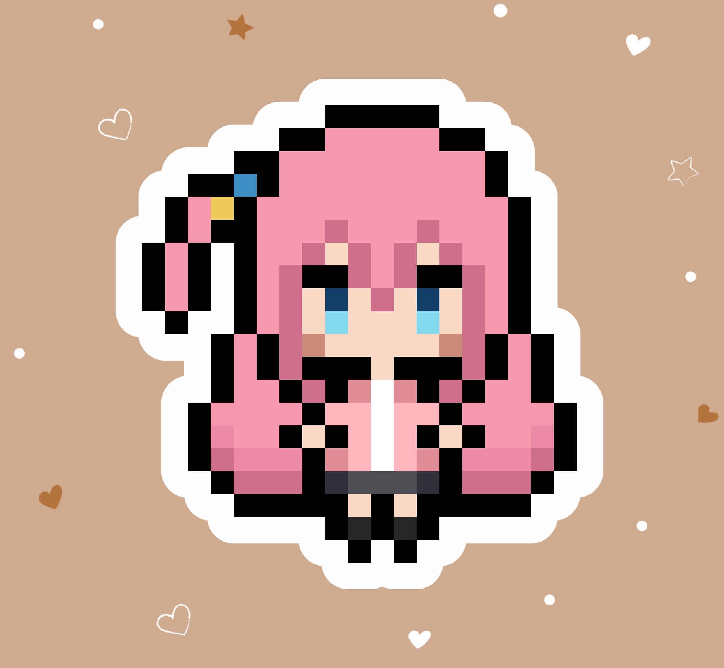 Bocchi the Rock | Vinyl Sticker | Anime Stickers | Kawaii Decal | Cute ...