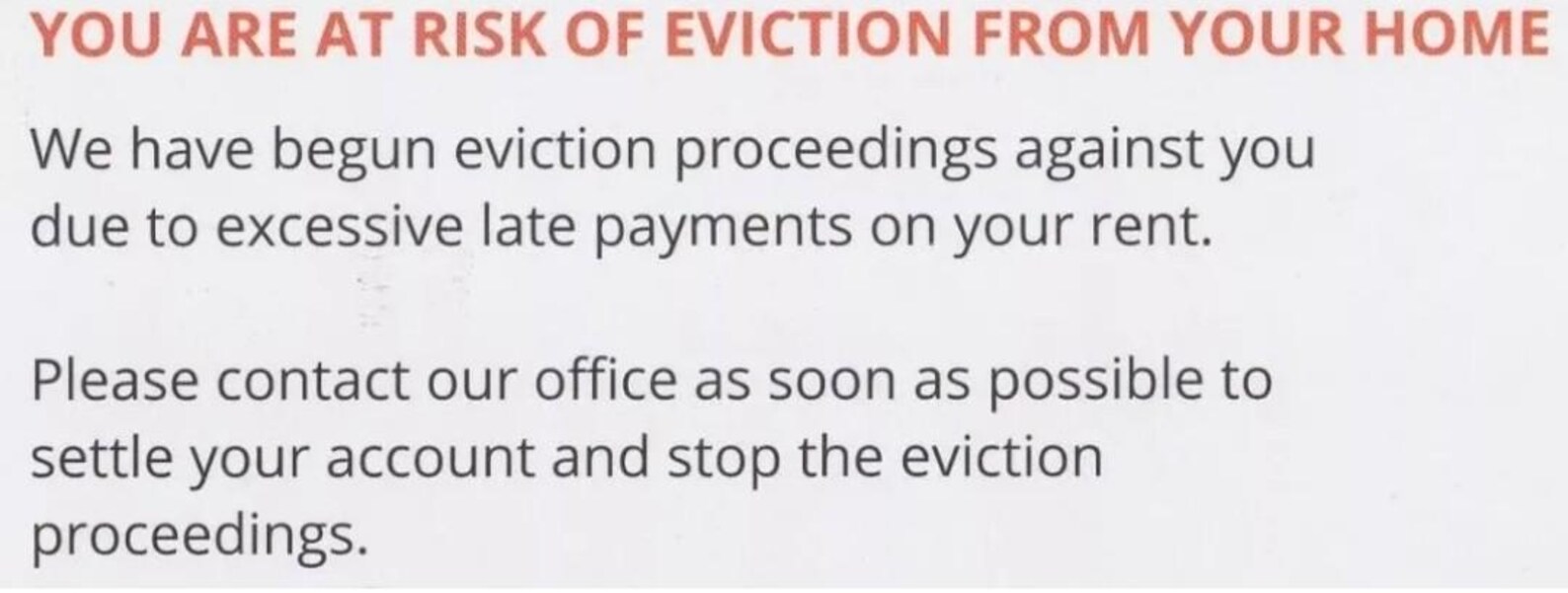Eviction Notice Prank Postcard Sent Anonymously to Your Victim - Etsy