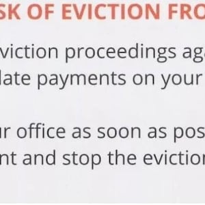 Eviction Notice Prank Postcard Sent Anonymously to Your Victim - Etsy