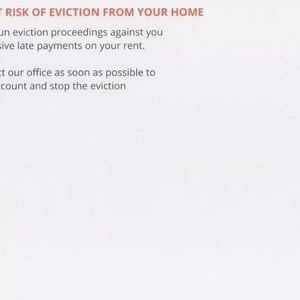 Eviction Notice Prank Postcard Sent Anonymously to Your Victim - Etsy